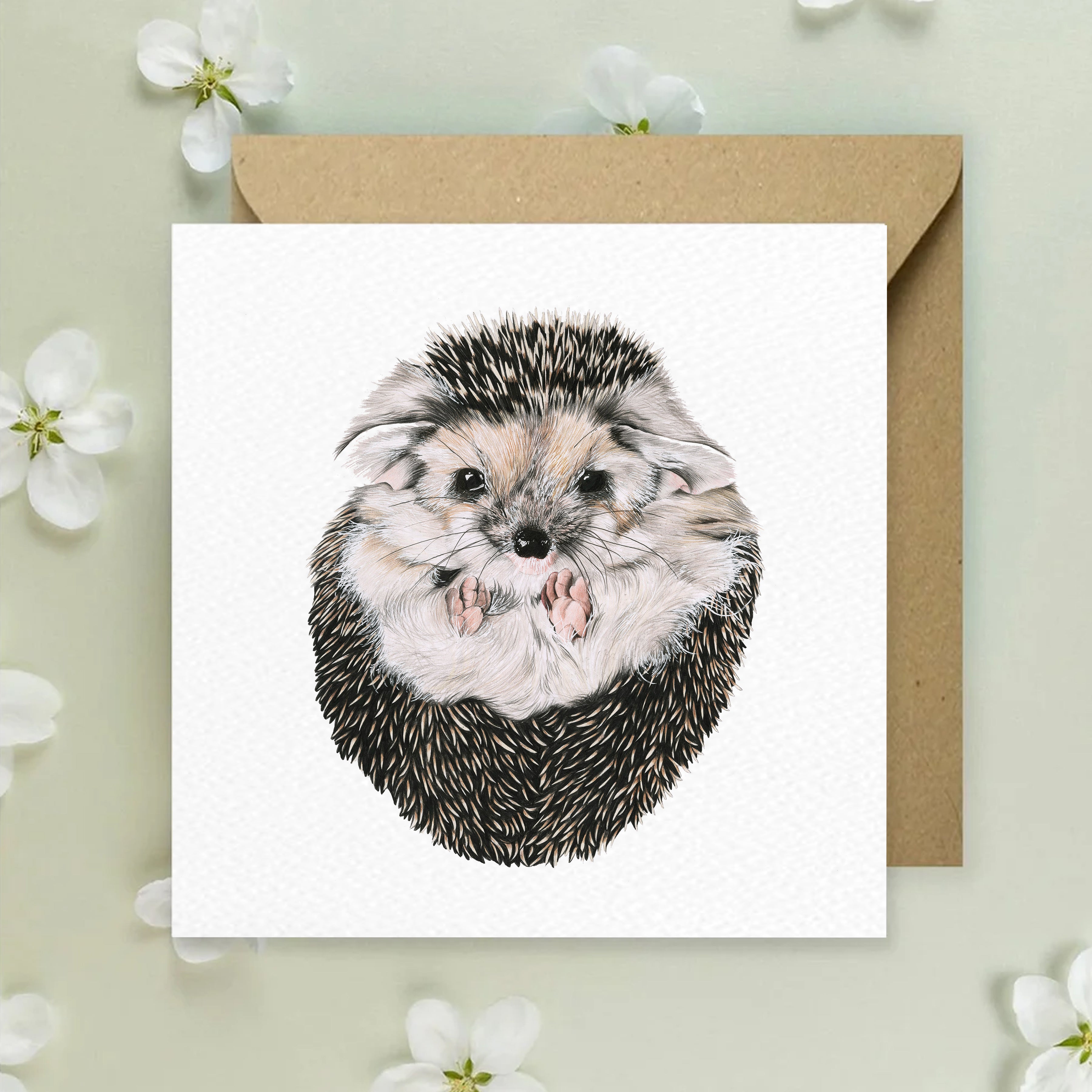 "Primrose the Hedgehog" Greeting Card – kimberleydewhurst