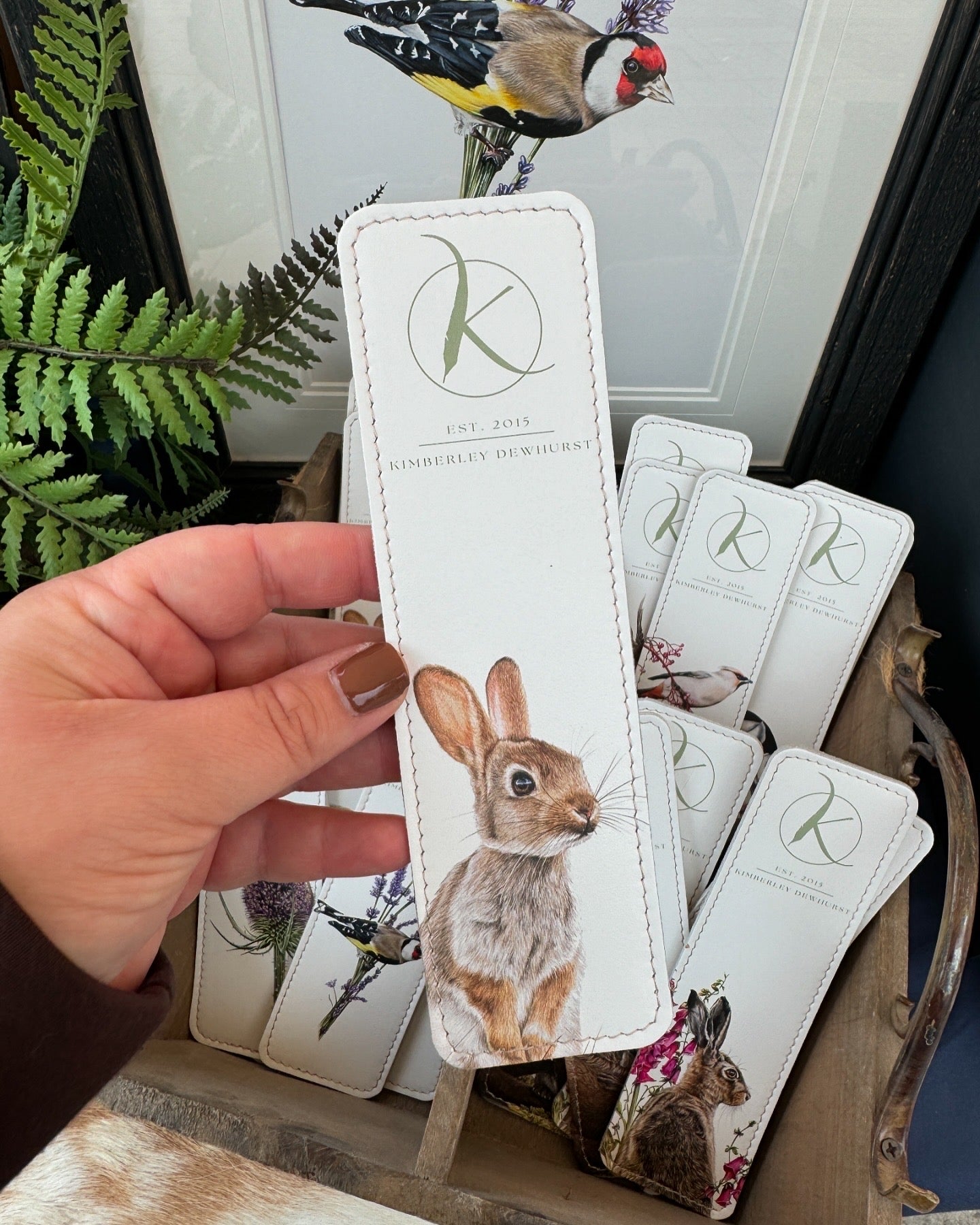 ‘Willow’ Rabbit Leather Bookmark – kimberleydewhurst